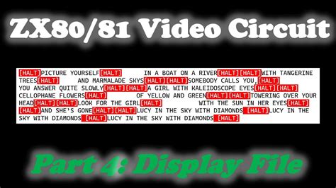 Zx81 Video Circuit Part 4 Display Files Youtube