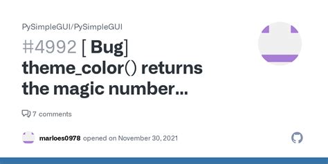 Bug Themecolor Returns The Magic Number 1234567890 · Issue