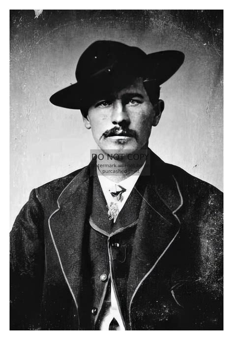 Wyatt Earp Wildwest Lawman Sherrif Gunslinger Portrait 4x6 Bandw Photo Ebay