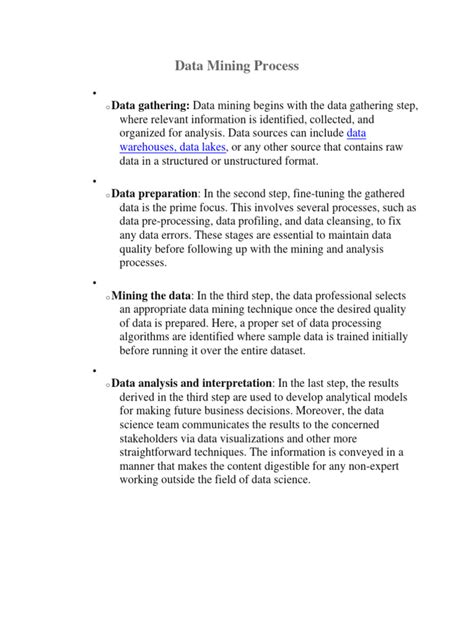 Data Mining Process Week3 Pdf Statistical Classification Machine