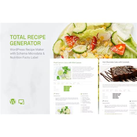 total recipe generator for wpbakery page builder v2 5 0 nulled