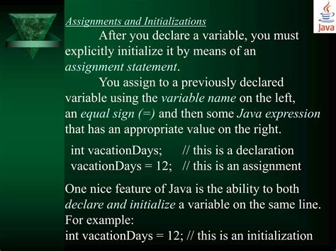 Fundamental Programming Structures In Java Pptx