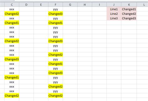 Excel Replacing Values In Multiple Columns Stack Overflow