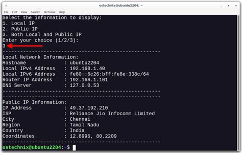 Instantly Display Ip Address In Linux Using Showipaddr Script Ostechnix