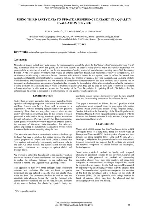 Pdf Using Third Party Data To Update A Reference Dataset In A Quality