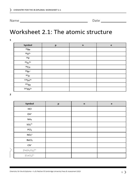 Ib Chem Tr 2 1 Worksheet Pdf