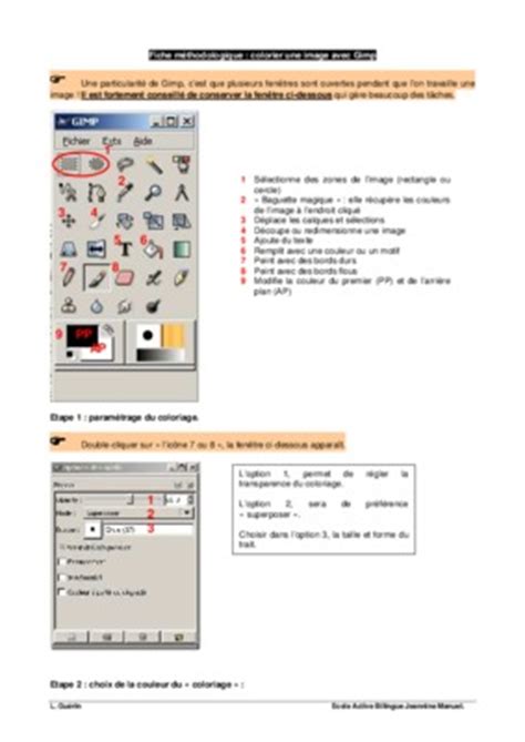 Tuto De The Gimp Pdf Notice Manuel D Utilisation