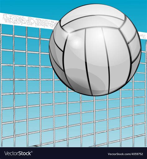 Ball And Net Royalty Free Vector Image VectorStock
