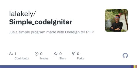 Github Lalakely Simple Codeigniter Jus A Simple Program Made With