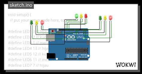 Lampu Lalu Lintasirma22 Wokwi Esp32 Stm32 Arduino Simulator