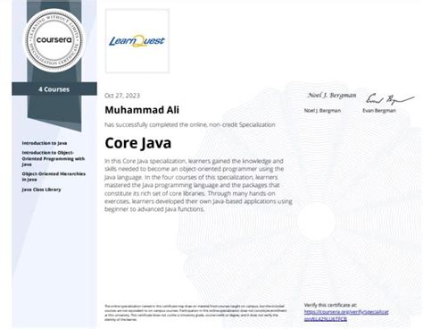 muhammad ali on linkedin java programming courseracertified learnquest