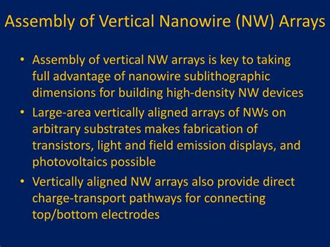 Ppt Nanowire Presentation Powerpoint Presentation Free Download Id2092806