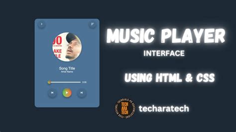 How To Make A Music Player Interface Using Html And Css Only Youtube