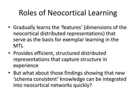 Ppt Integrating New Findings Into The Complementary Learning Systems Theory Of Memory