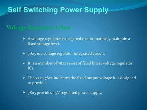 Self Switching Power Suplly Pptx