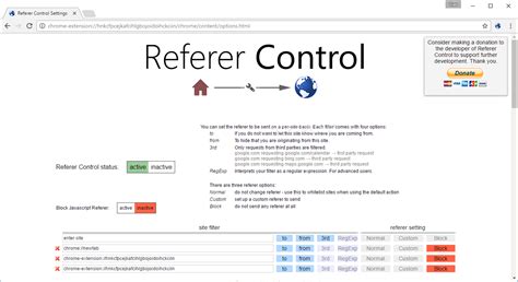 Referer Control For Chrome Download Free Windows 135 Softpedia