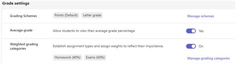 Set Up Weighted Grading Categories In Teams Assignments Microsoft Support