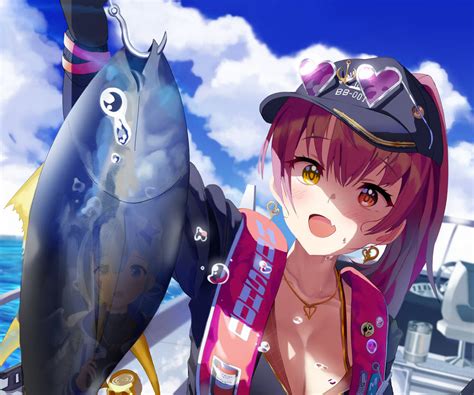 Download Hololive Virtual Youtuber Houshou Marine Wallpaper