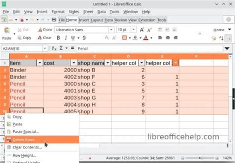 How To Remove Duplicates In LibreOffice Calc List