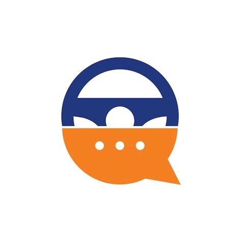 Premium Vector Chat Driver Vector Logo Template Illustration