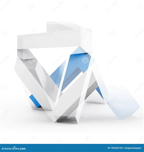 Abstract Digital Graphic Background Geometric 3d Art Stock Illustration Illustration Of