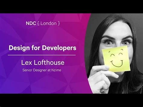 ndc conferences talk design for developers from ndc conferences