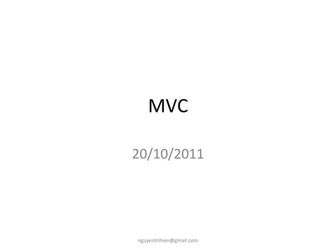 Mvc Model Pptx