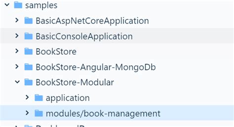 acme bookstore module example have wrong · issue 2823 · abpframework