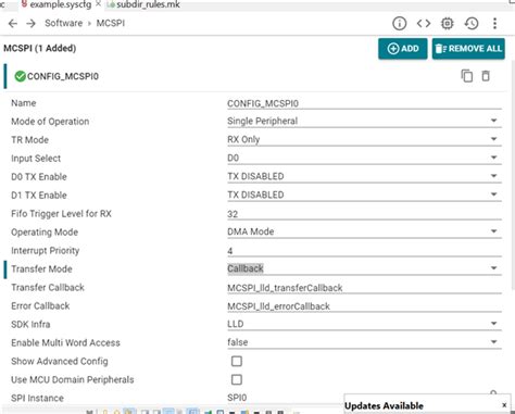 AM Using UDMA For Continuous Slave McSPI Transfer Processors Forum Processors TI E E
