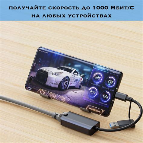 Usb Type C Hub Lan Adapter Сетевая карта Usb Ethernet адаптер