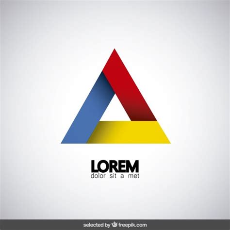 Modern Triangular Logo Vector Free Download
