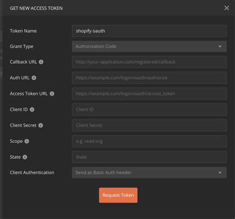 Admin Api Graphql Query Oauth Config In Postman Shopify Community