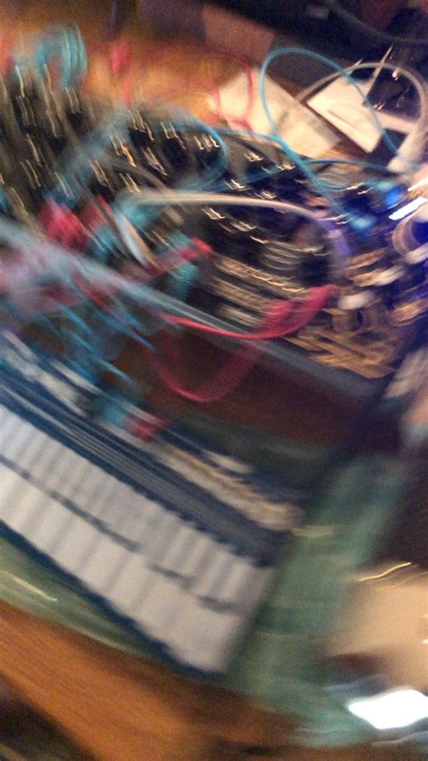 Here Is The First Patch On The Modular Setup Ive Been Building Finally Got My Power Supply And