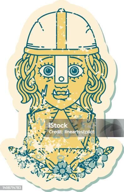 하프 오크 전투기 캐릭터와 자연 스무 주사위 롤 일러스트 굴리기에 대한 스톡 벡터 아트 및 기타 이미지 굴리기 도깨비