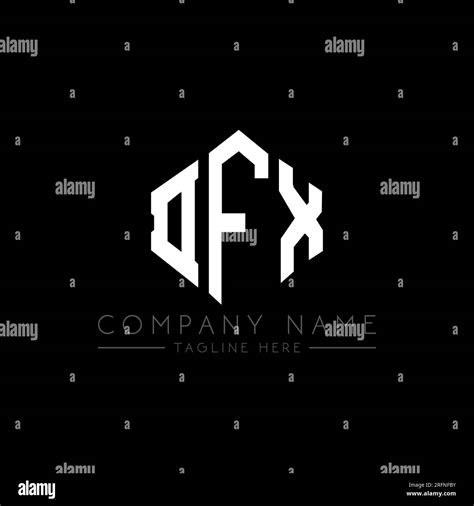 Dfx Letter Logo Design With Polygon Shape Dfx Polygon And Cube Shape