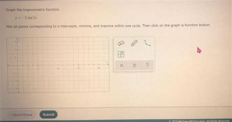 solved graph the trigonometric function y 3 sin 2x plot