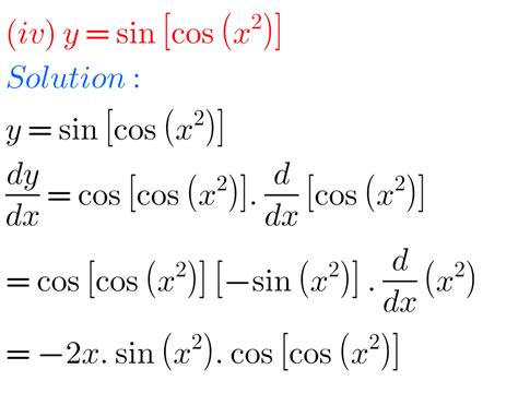 Inter Maths Solutions For Differentiation Exercise 9 B Maths Glow