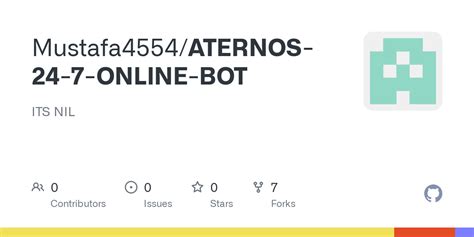 Github Mustafa4554aternos 24 7 Online Bot Its Nil