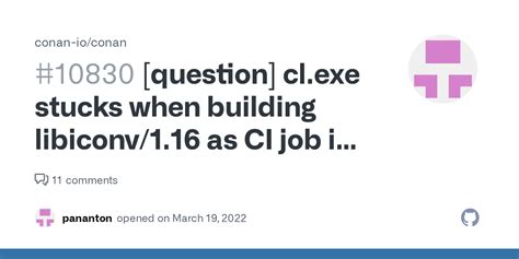 Question Cl Exe Stucks When Building Libiconv As Ci Job In Gitlab Probably Msys Issue