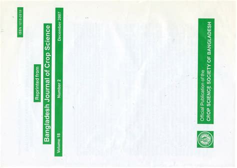 Pdf Evaluation Of Carrier And Their Shelf Life On Trichoderma Based Biopesticide For