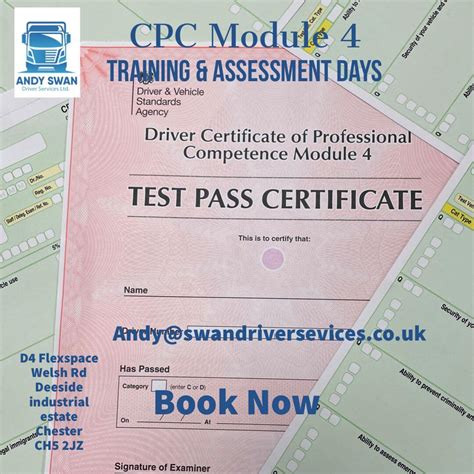 Driver Cpc Module 4 Training And Test Same Day Mod 4 Courses