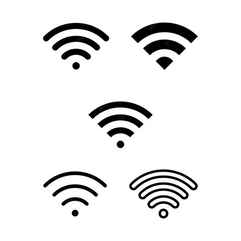 Premium Vector Vector Illustration Of Wifi Signal Icon Set Isolated
