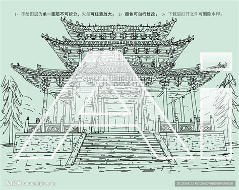 解州关帝庙御书楼设计图 绘画书法 文化艺术 设计图库 昵图网
