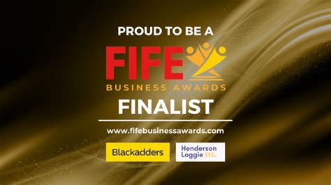 Delighted To Have Been Selected As A Finalist For Fife Business Awards In The Sole Trader