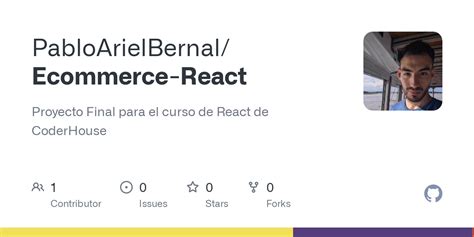 GitHub PabloArielBernal Ecommerce React Segunda Pre Entrega Para El