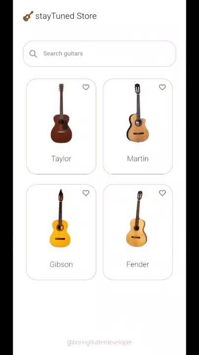 A Sneak Peek Of My Guitar Showcase App With Flutter Parth Sarthi