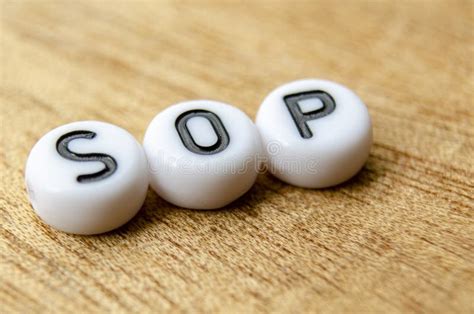 Sop Stands For Standard Operating Procedure Stock Image Image Of Approach Instruction 335964361