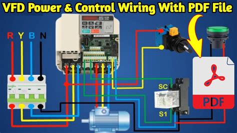 Vfd Inverter Power And Control Wiring With Auto Manual Selector Switch Practical Vfd Interlock