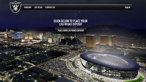 Raiders Now Accepting Deposits For Season Tickets At Las Vegas Stadium