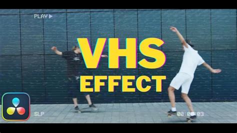 how to make free vhs effect in davinci resolve 18 tutorial